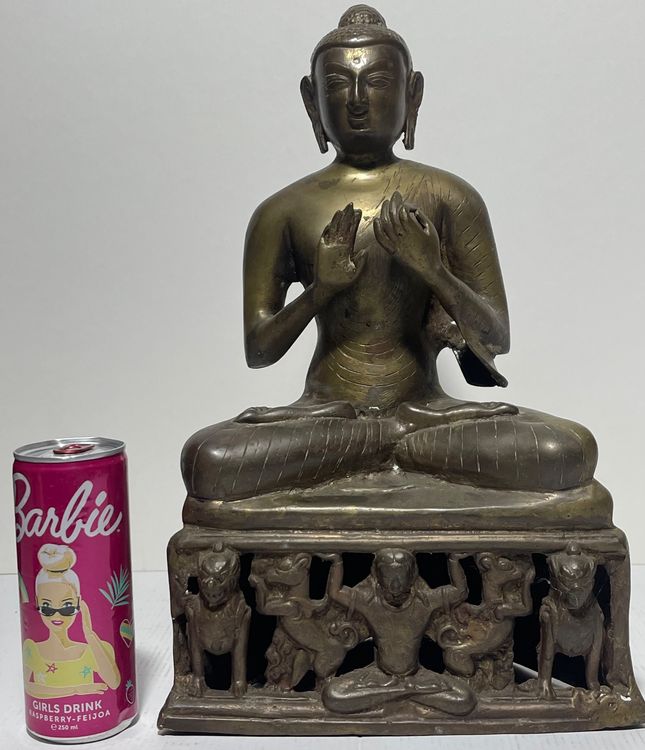 Grosse Sitzender Buddha Skulptur aus Bronze mit Verzierungen (Gebraucht) in Root für CHF 114 ...