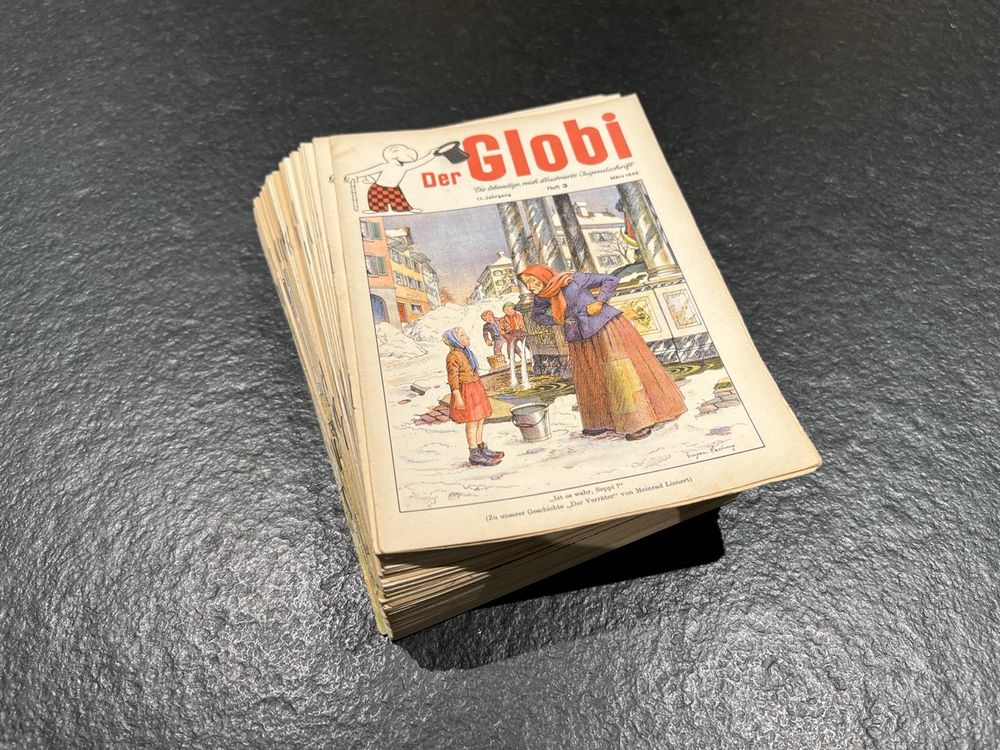 Der Globi Zeitschrift 52 Stück 1945-1953 Kinderbuch Globus (Gebraucht ...