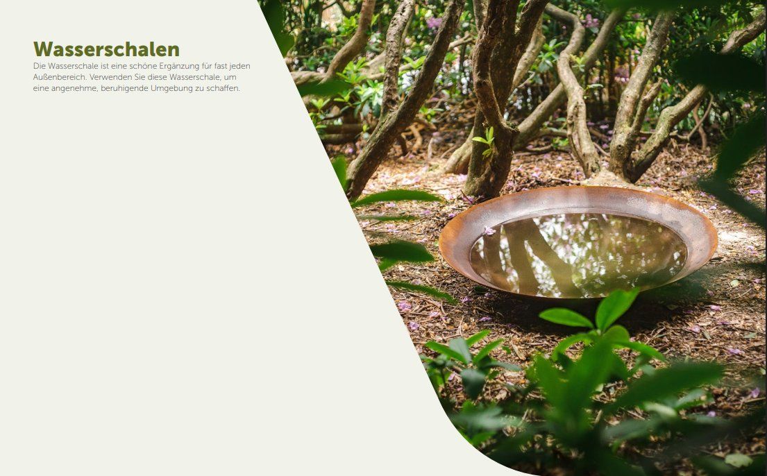 Wasserschalen aus Cortenstahl | d=60x14 cm (Neuf (Voir description)) à ...
