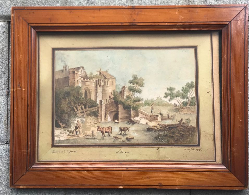 Antike Italienische Schule Aquarell Unl.Sign. um 1792 (Gebraucht) in Root für CHF 60 – mit ...