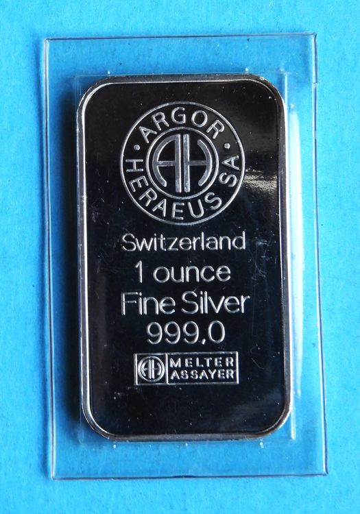 Silber Barren 999 1 unze St. Gotthard schöne Schweiz ! (Gebraucht) in ...