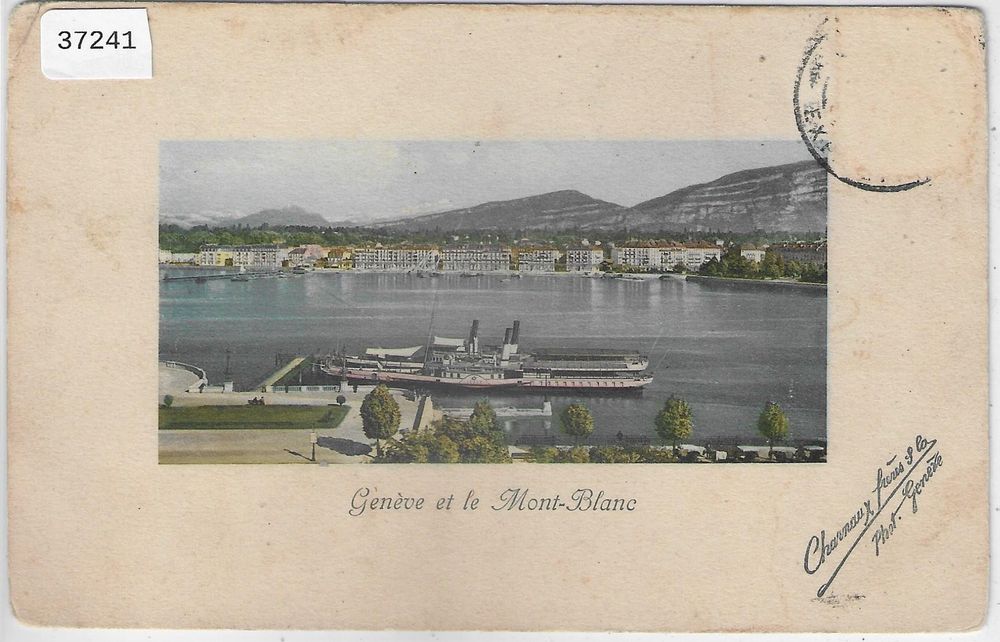 Geneve - La Rade - Bateau "Leman" Dampfschiff - Charnaux fre (Gebraucht ...