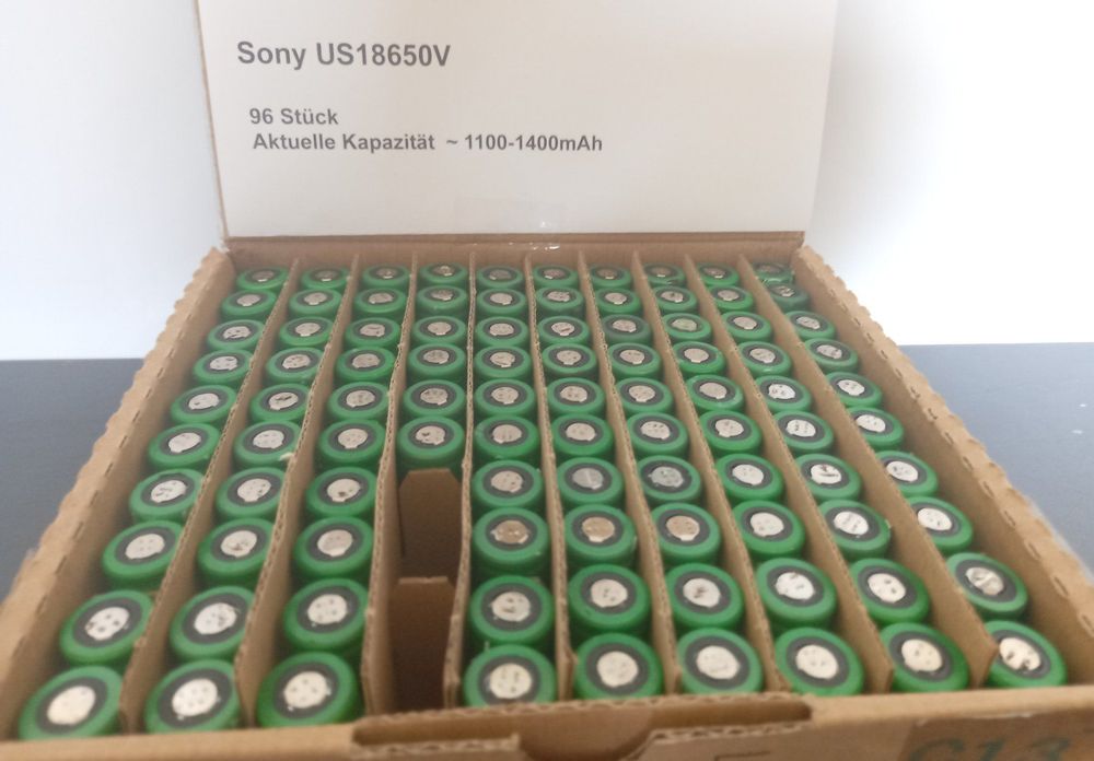 96x Sony US18650V Lithium-ion Zellen (Gebraucht) in Winterthur für CHF ...