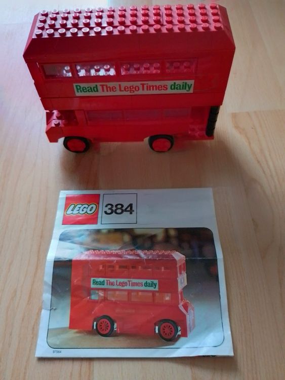 Vintage Lego Bus Doppeldecker 384 Read the Lego Times Daily! (Gebraucht ...