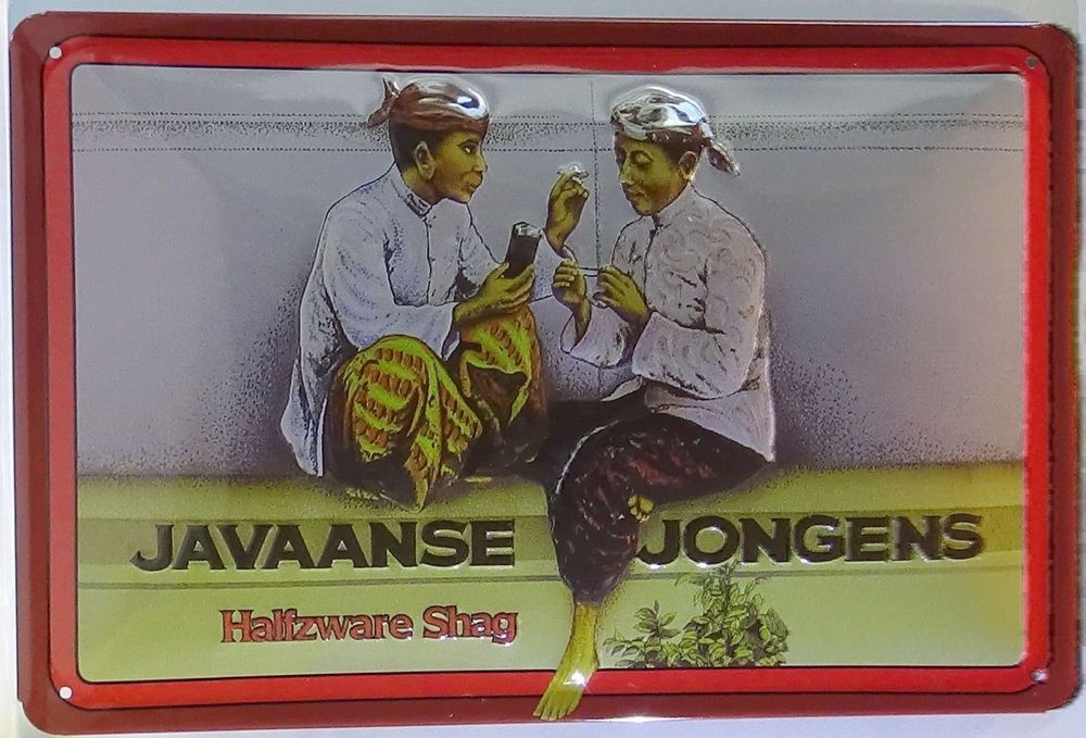 Blechschild 3D-JAVAANSE JONGENS TABAK | Kaufen auf Ricardo
