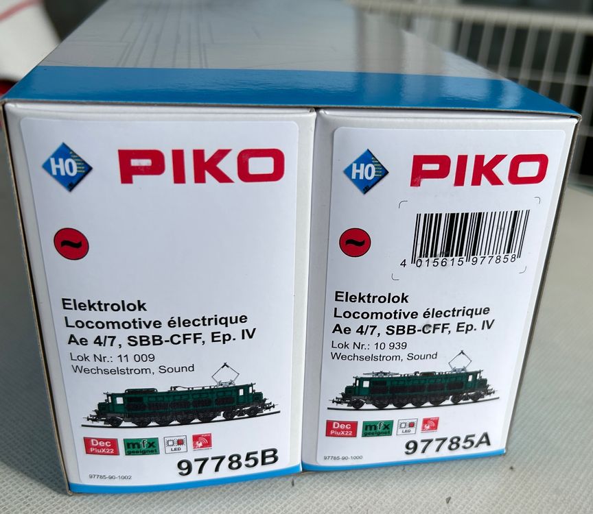 Ae 4/7 Sécheron Doppeltraktion Piko 97785 A/B AC mfx Sound (Neu und ...