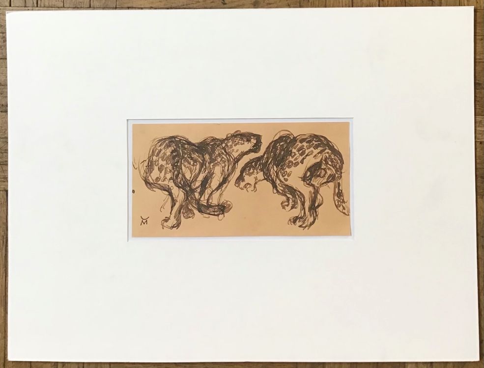 Milo CLEIS (1936) Zeichnung von Leoparden (Gebraucht) in Root für CHF ...