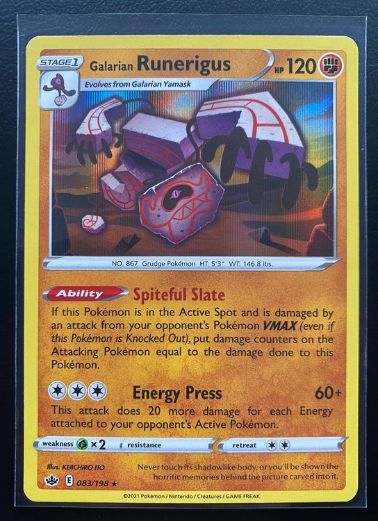 Galarian Runerigus 083/198 - Chilling Reign Holo (Gebraucht) in für CHF ...