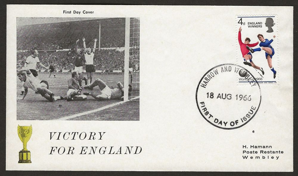 1966 Fussball WM ENGLAND Foto auf Umschlag Weltmeister RAR (Gebraucht ...