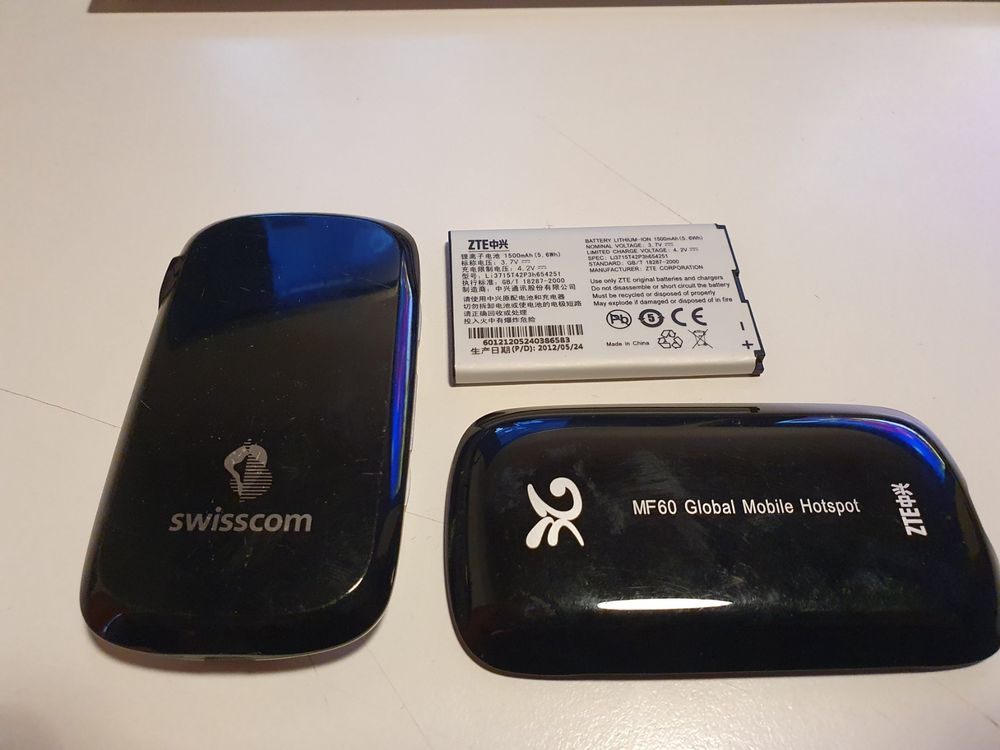 Mobiler Hotspot Swisscom ZTE MF60 (Gebraucht) in Besenbüren für CHF 1 ...