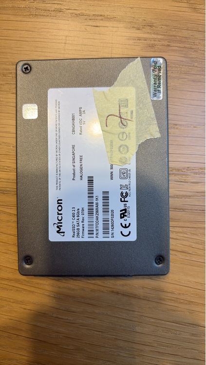 SSD Micron 256gb. 2.5" SATA 3.0 – Prestazioni affidabili 🚀 (D'occasion ...