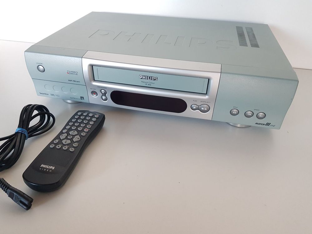 Philips VR806 Turbo Drive VHS Videorecorder Hi-Fi (Gebraucht) in ...