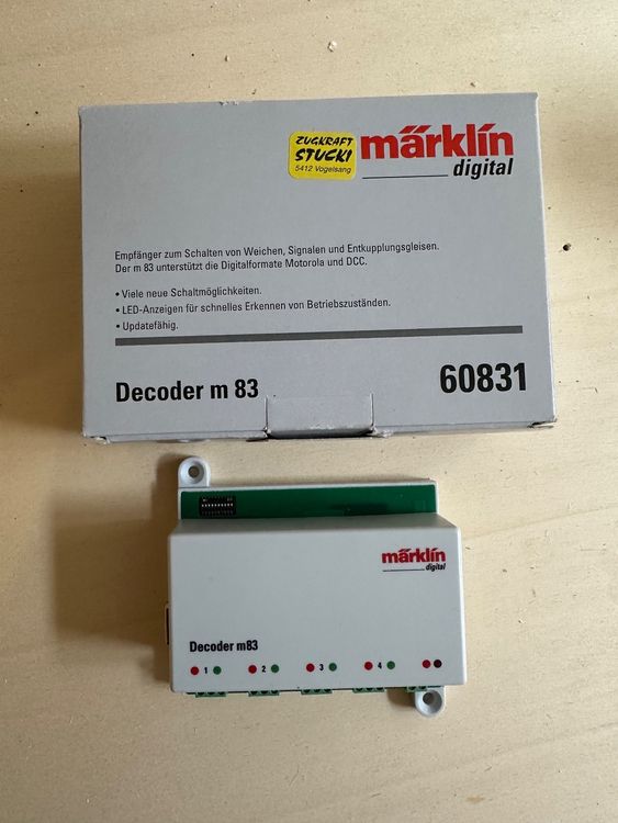 Märklin Digital Decoder m 83 - OVP - Top Zustand! (Gebraucht) in Worben ...