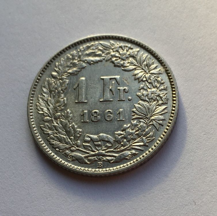 1861 1 Franken in Top Erhaltung | Kaufen auf Ricardo