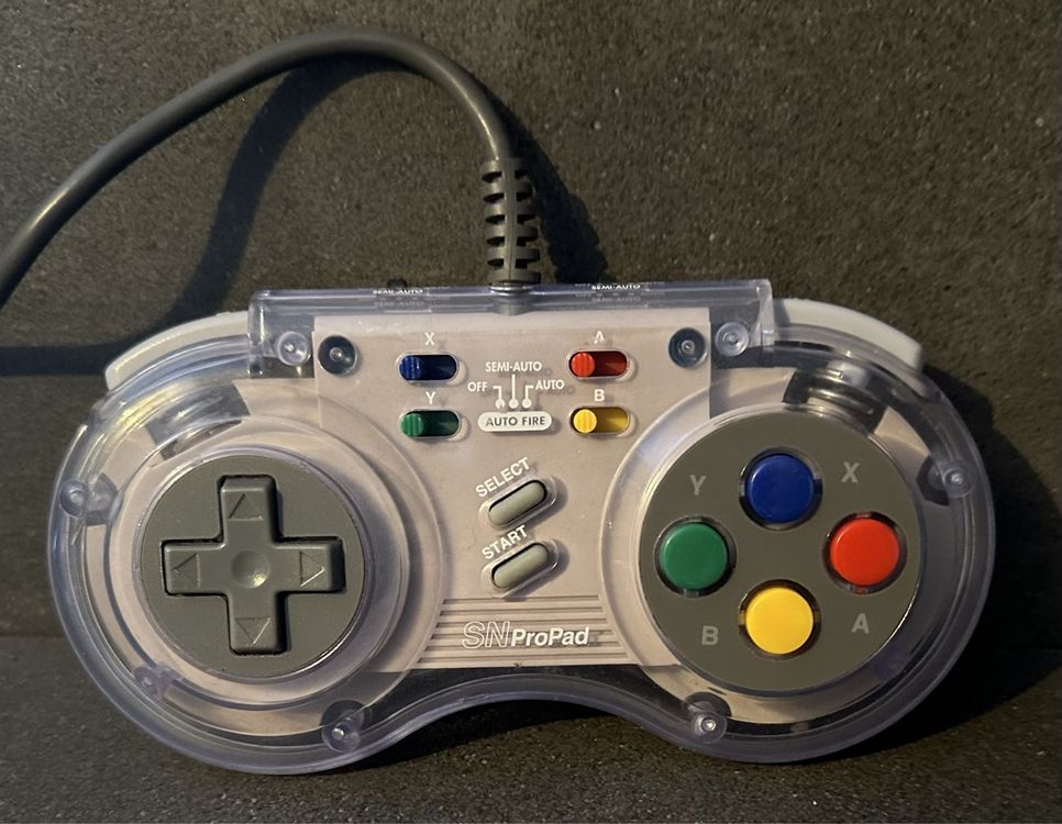 SNES Super Nintendo Controller Transparent, SN ProPad (Gebraucht) in ...