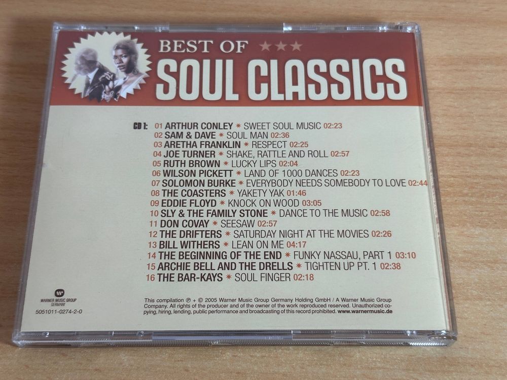 Various – Best Of Soul Classics - 3 CD (Gebraucht) in Rikon im Tösstal ...