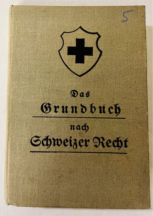 Das Grundbuch nach Schweizer Recht 1932 (Gebraucht) in Poschiavo für ...