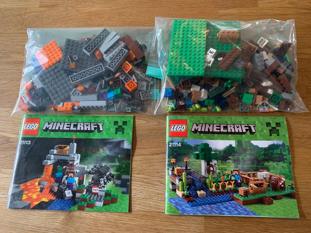 Lego Minecraft 21113 & 21114 | Kaufen auf Ricardo