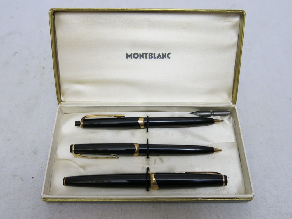 Fund Antik Patina Rar Vintage MONTBLACK Schreibset 3-Teilig (Gebraucht ...