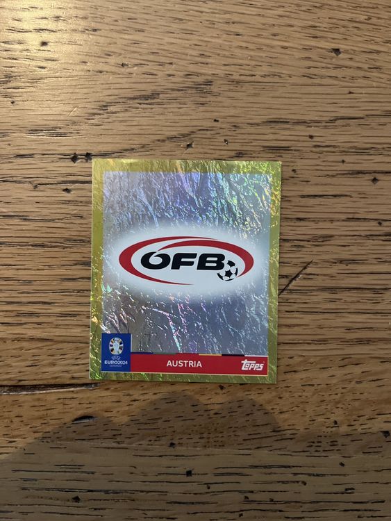 UEFA Euro 2024 Topps Sticker AUT1 Gold | Kaufen auf Ricardo