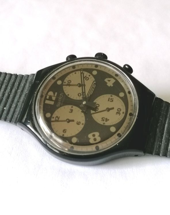 Swatch Chrono Moonshadow, SCB110, Jg. 1993 (Neu und originalverpackt ...