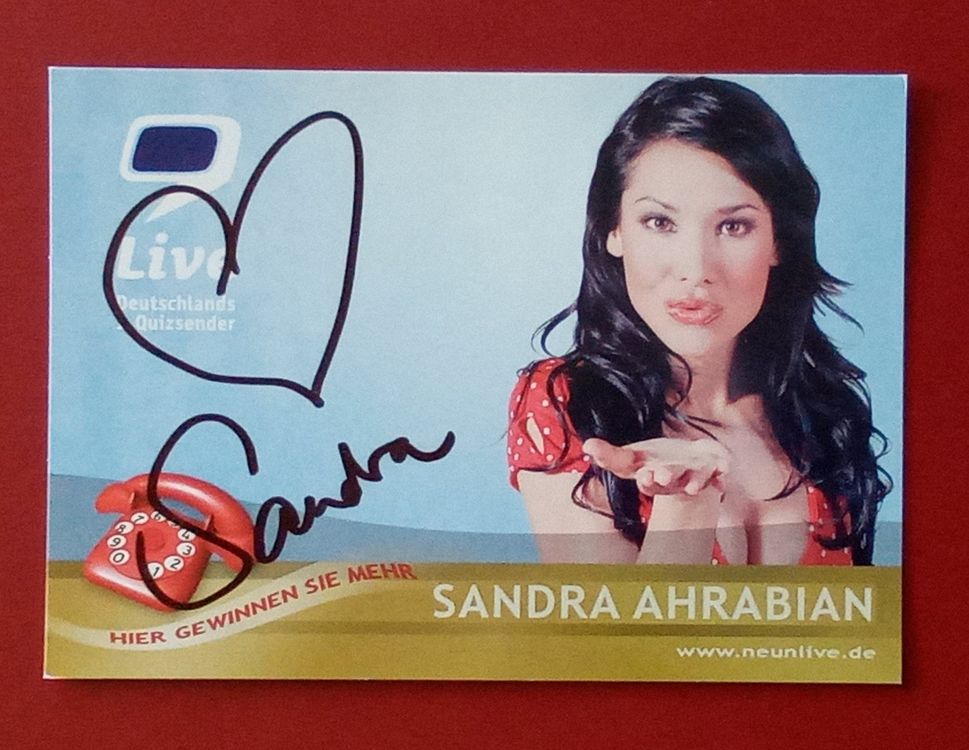 Sandra Ahrabian Autogramm signiert Fotopostkarte 10x15cm (Gebraucht) in ...