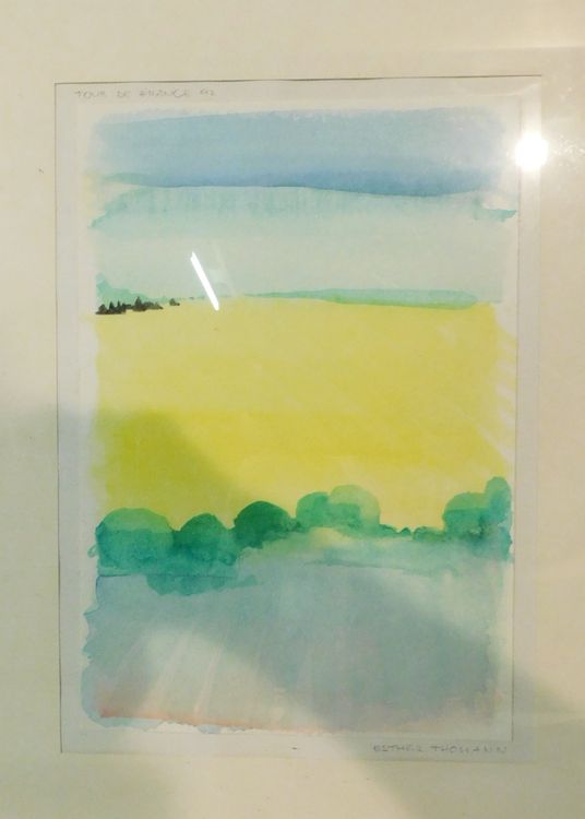 Kunst Aquarell signiert - modernes Aquarell gerahmt (Gebraucht) in Sursee für CHF 25 – mit ...