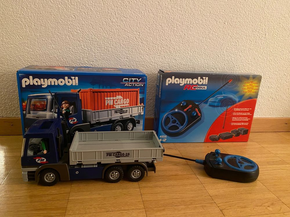 Playmobil Cargo-LKW 5255 mit RC-Modul (Fernsteuerung) (D'occasion) à ...
