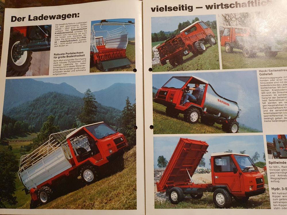 Reform Muli 500 Prospekt ZZ (Gebraucht) in Flawil für CHF 21 – mit ...