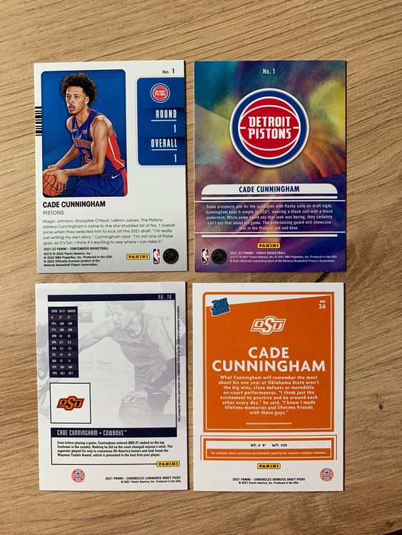 NBA Cade Cunningham RC Lot 4 Cards Draft Class 2021 🔥 (Gebraucht) in ...
