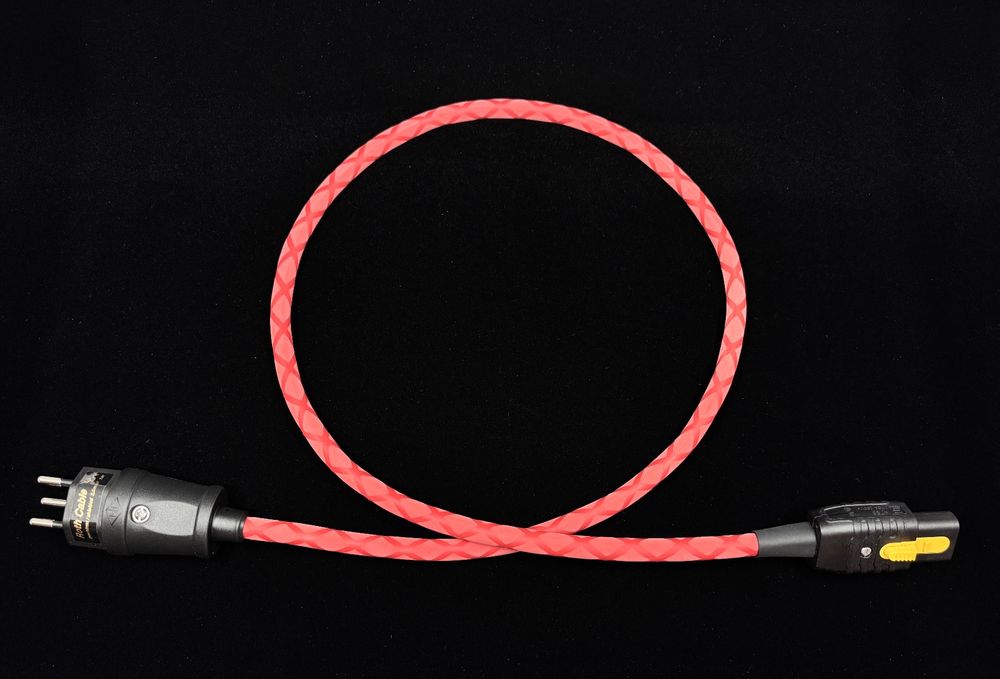 ROTH CABLE Netzkabel Red, geschirmt, 1m, 2,5mm High End (Neu und ...