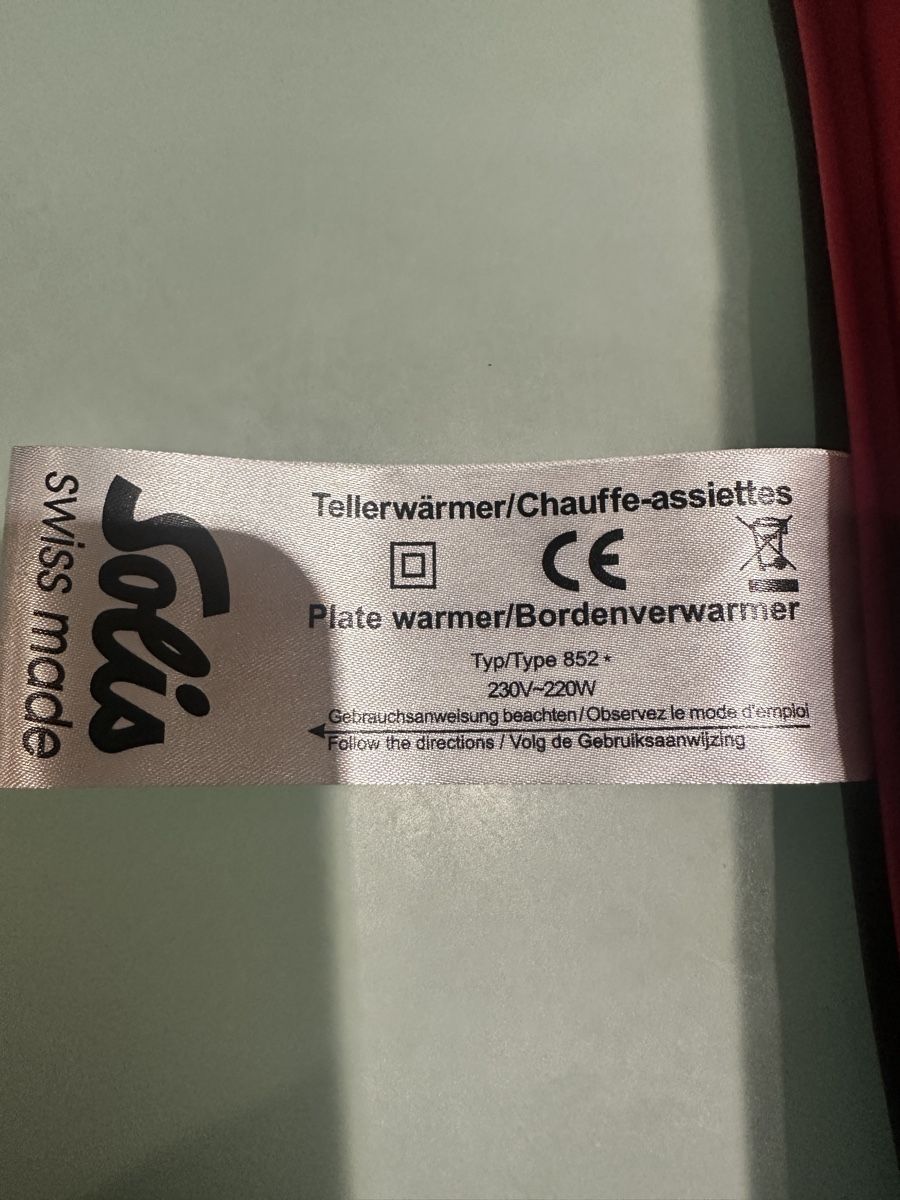 Solis Tellerwärmer King Size Typ 852 Küchenutensilie anthraz (Neu ...