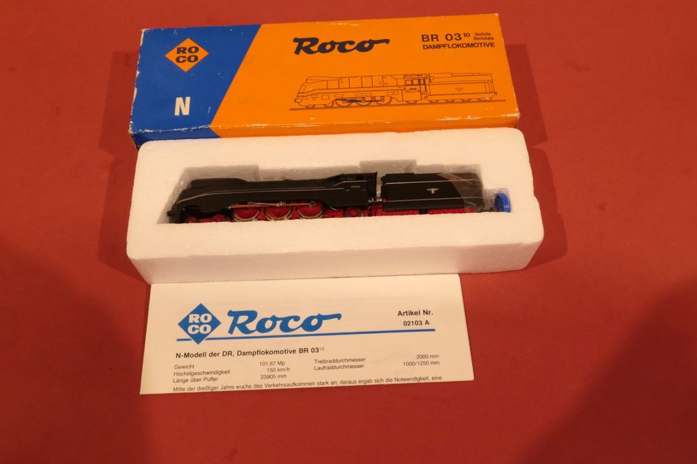 Roco Dampflok BR 03 mit Stromlinienverkleidung, OVP (Gebraucht) in ...