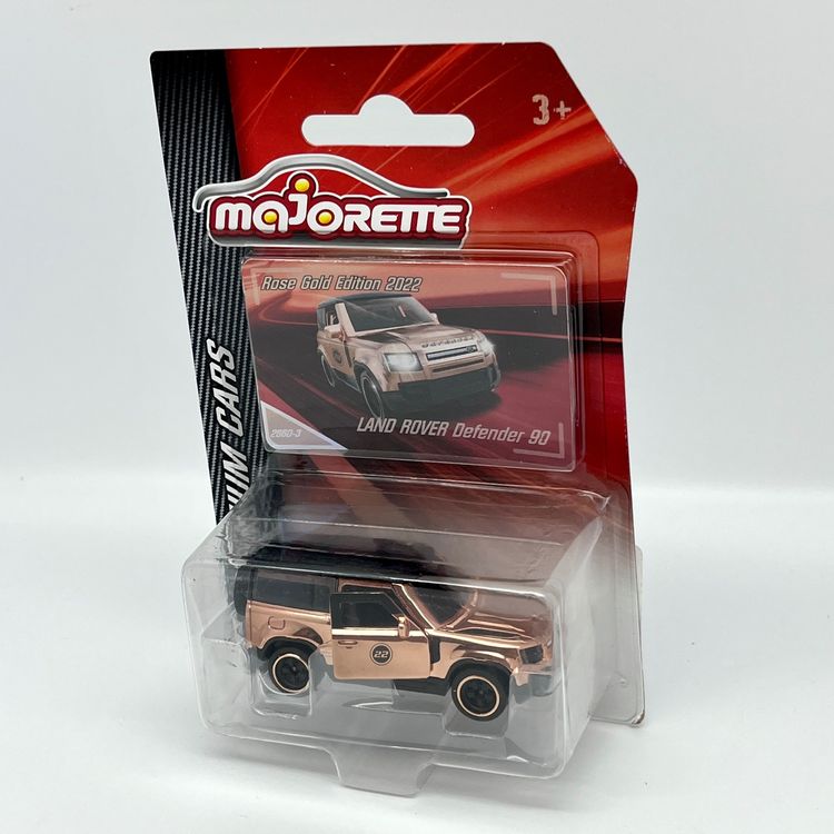Chase car Majorette Land Rover Defender 90 Rosé Gold Edition (Neu und ...