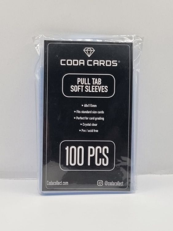 CODACOLLECT PULLTAB SOFT SLEEVES FOR TRADING CARDS GRADING (Neu und ...