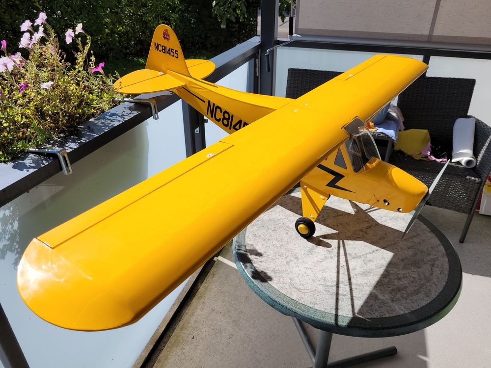 Schöne Graupner Piper J3, Neu, OS FX46 2-Takter+Servos (Neu (gemäss ...