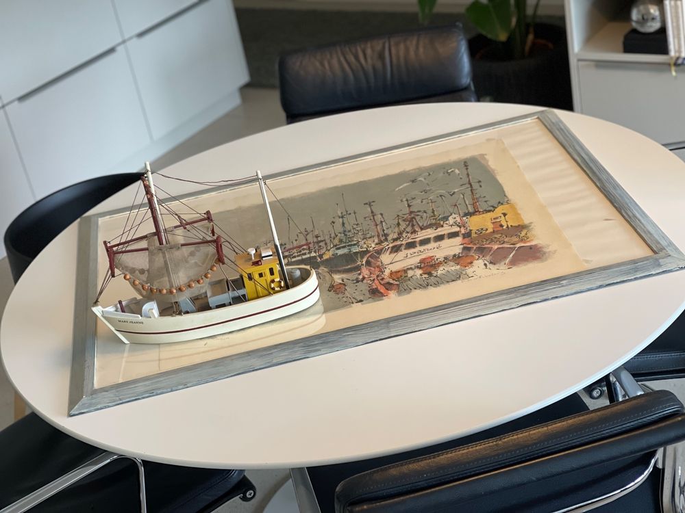 Kunstdruck (Nr. 132 von 150), wohl mit 1:1 Modell des Sujets | Kaufen ...