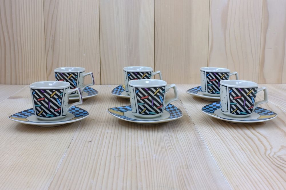 4 Mocca-Tassen, Flash One Rosenthal Studio Line Hafner 80er (Gebraucht ...