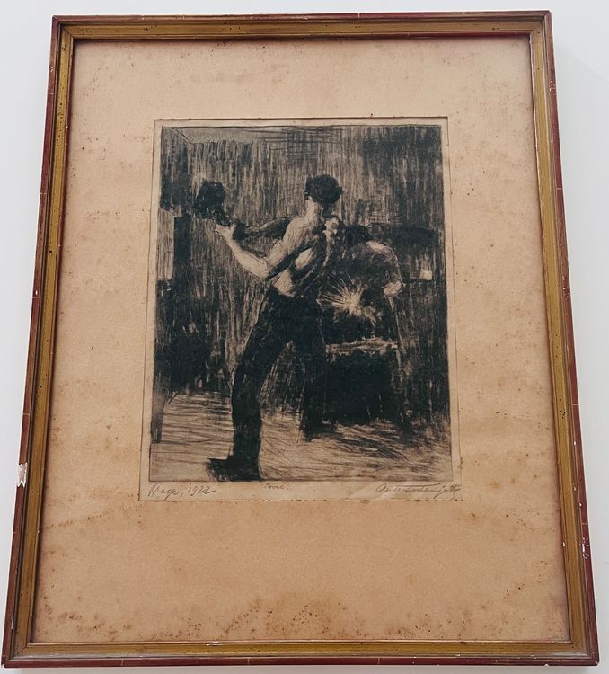 Antike Radierung Unleserlich Signiert Datiert (Gebraucht) in Root für CHF 10 – mit Lieferung auf ...