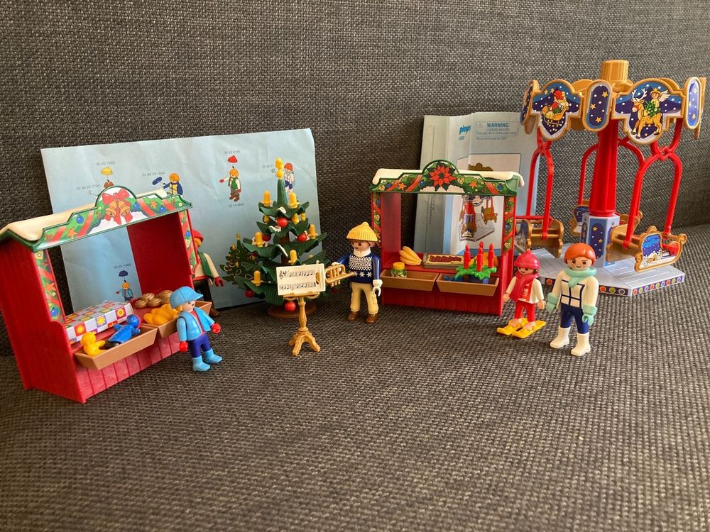 Playmobil Weihnachtsmarkt und Karussell | Kaufen auf Ricardo