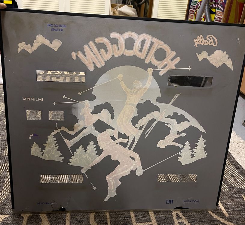 Pinball Backglass Hot Doggin' 1979 (Gebraucht) in Horgen für CHF 88 ...