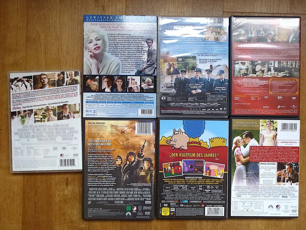 7 DVD - Marylin, Simpsons, Sky Captain, Hail Caesar, Gosford (Gebraucht ...