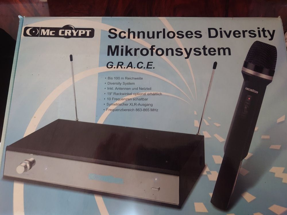 MC Crypt G.R.A.C.E UHF-70D Funkmikrofon (Gebraucht) in Wald ZH für CHF ...