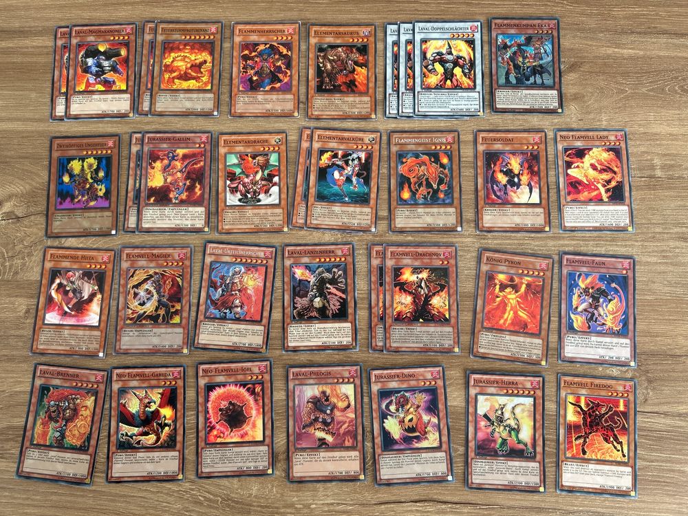 Yugioh Feuer sowie Flamvell 34 Deck Karten Mini Sammlung | Kaufen auf ...