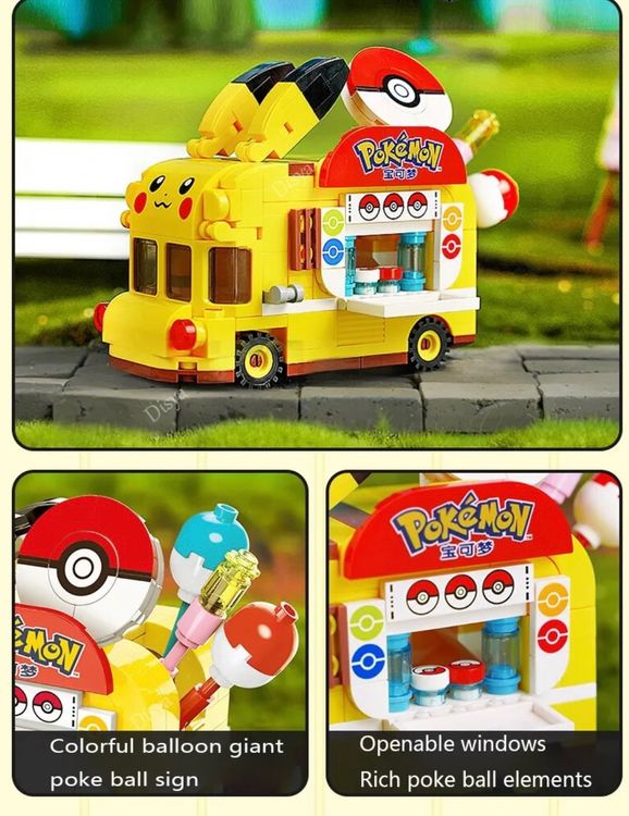 lego voiture bus Pokemon Mewtwo Charizard Venusaur pikachu (Neu und ...