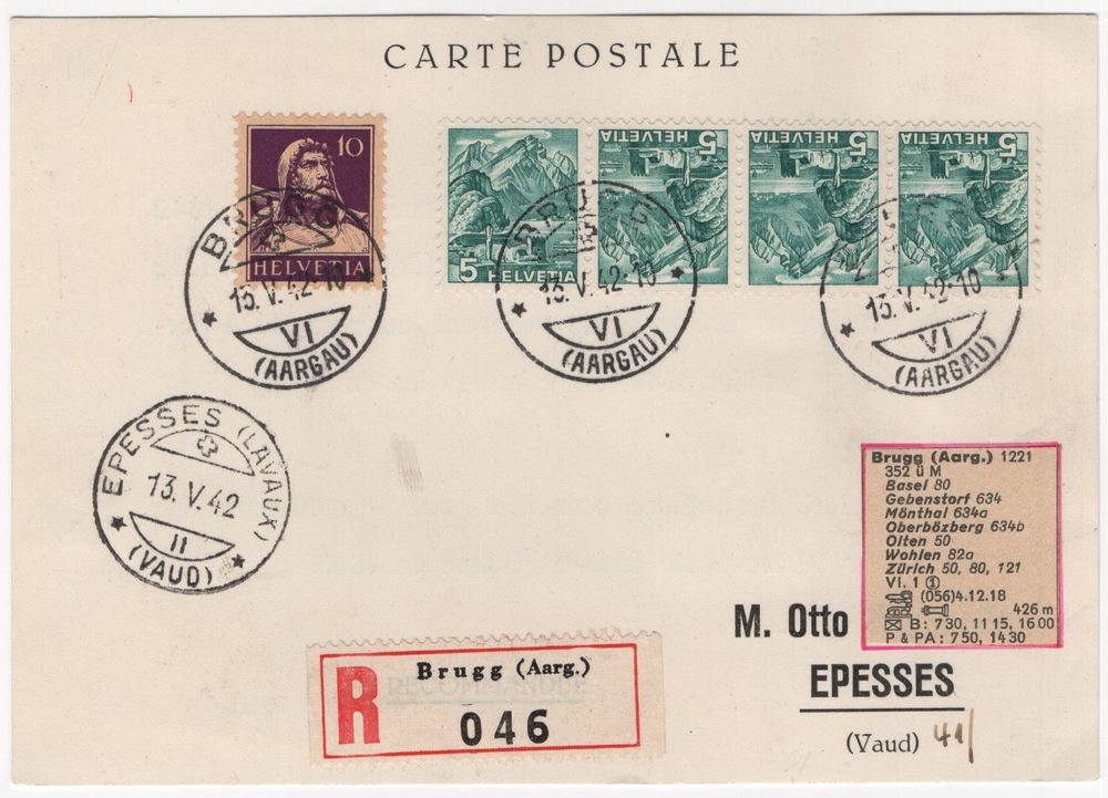 Tell + Landschaften Kehrdruck auf Chargé von BRUGG (AARGAU) | Kaufen auf Ricardo