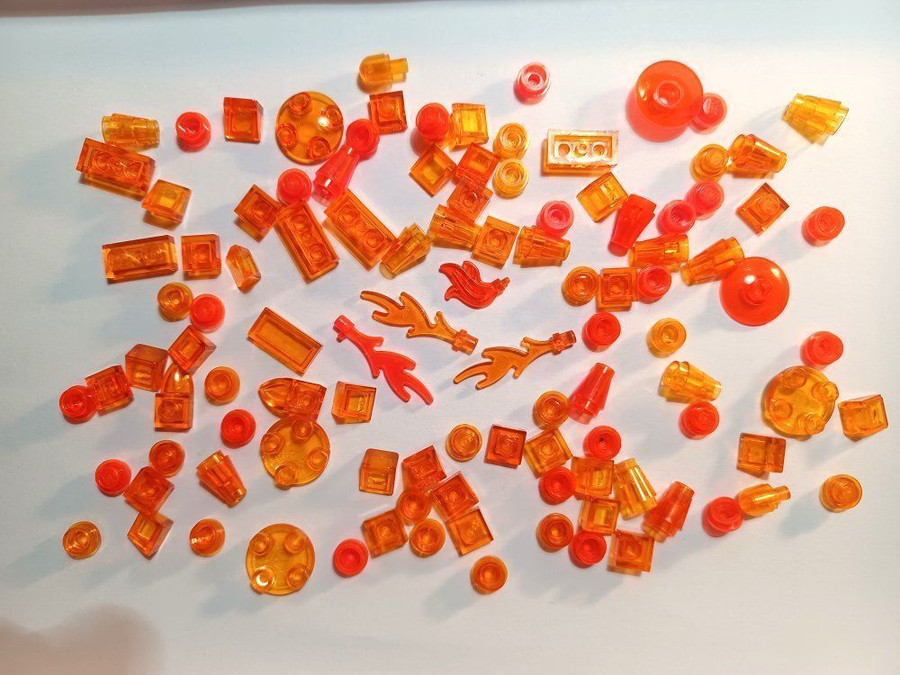 Lego 100 Transparent Orange Teile -P22 (Gebraucht) in für CHF 6 – mit ...
