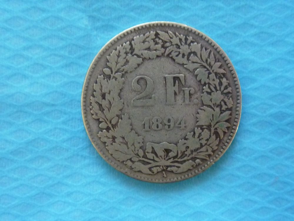 Silber 2 Franken 1894. | Kaufen auf Ricardo