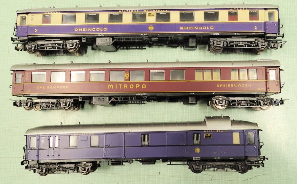 Liliput H0 - DRG - RHEINGOLD - 3 Pers'Wagen | Kaufen auf Ricardo