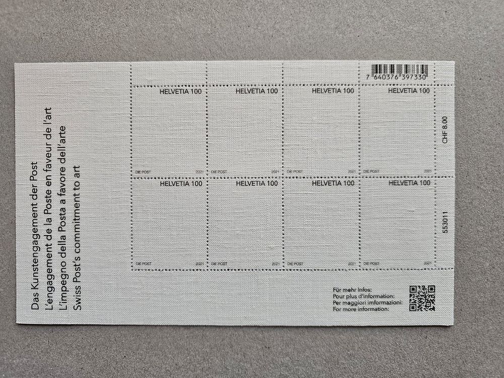 Kunstengament der Post, Kleinbogen, postfrisch** (Neu (gemäss Beschreibung)) in Leimbach AG für ...